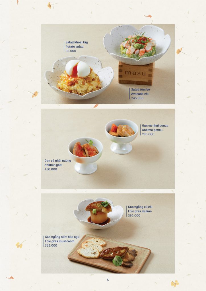 Our Menu - Masu