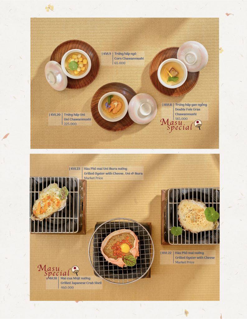 Our Menu - Masu