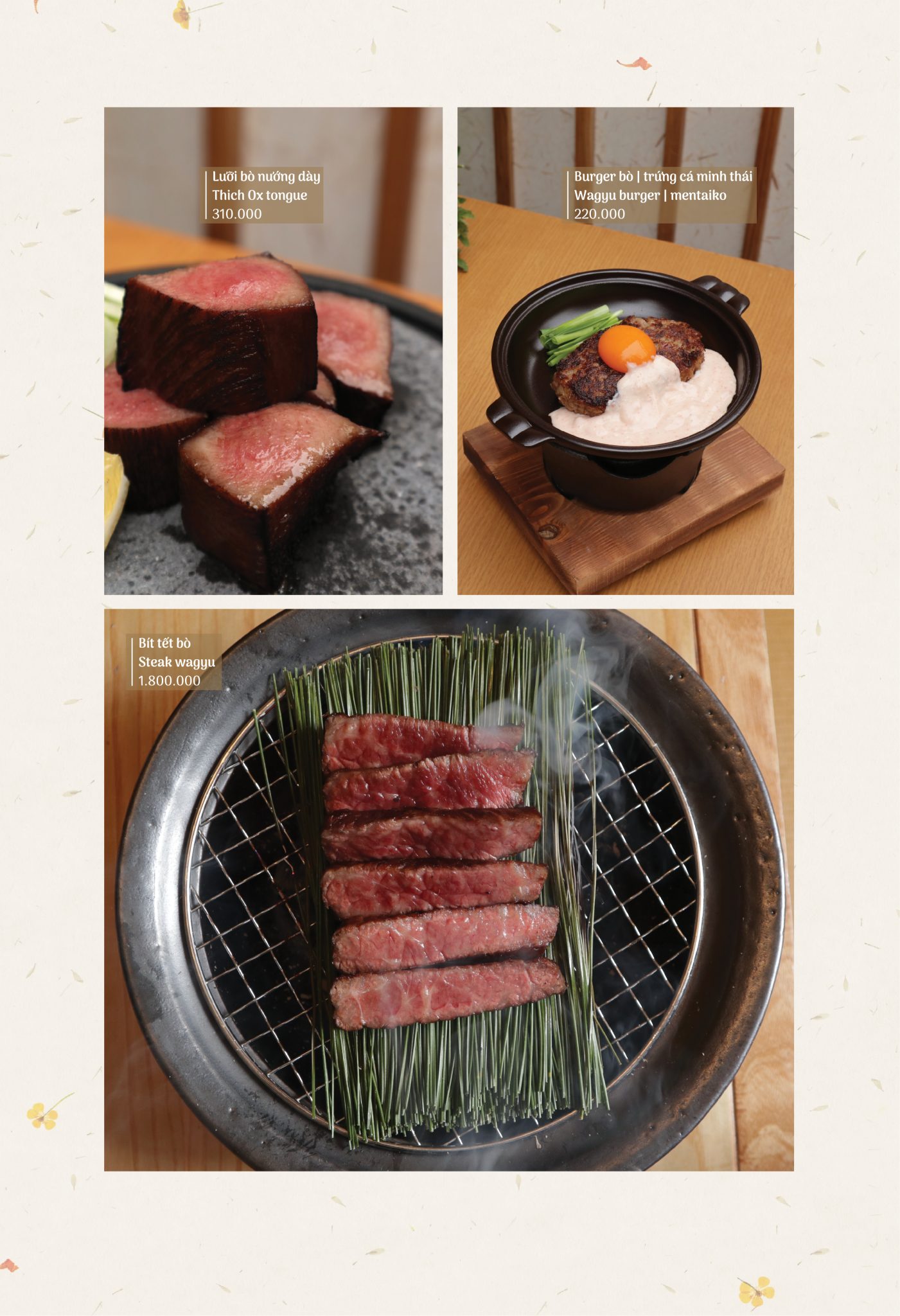 Premium Wagyu Menu - Masu