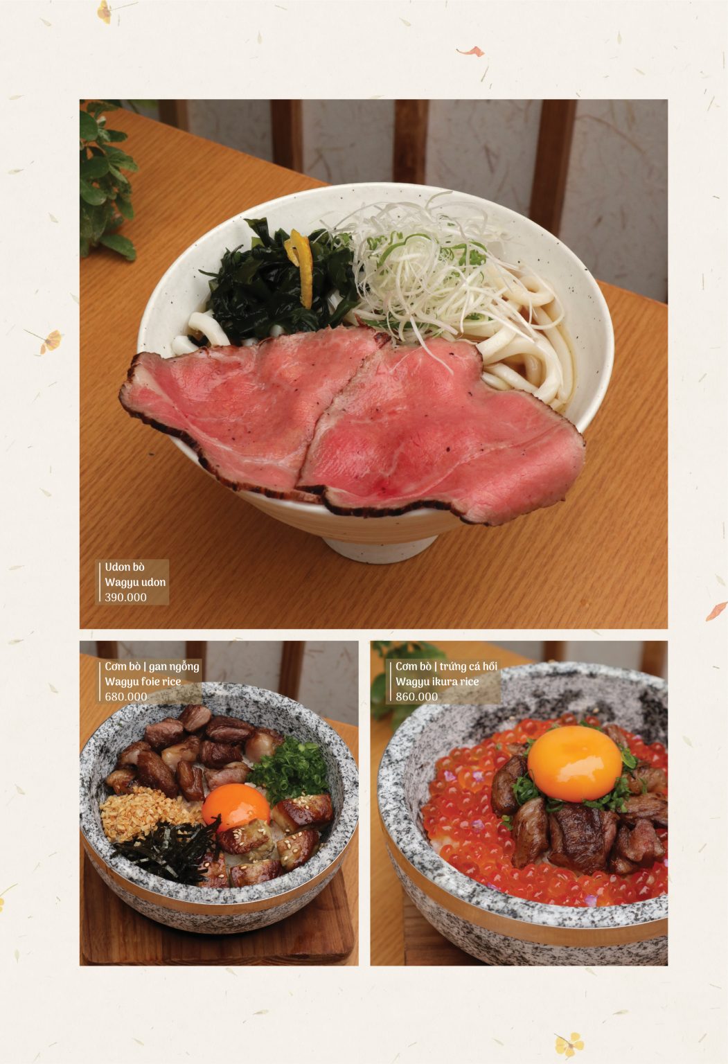 Premium Wagyu Menu - Masu